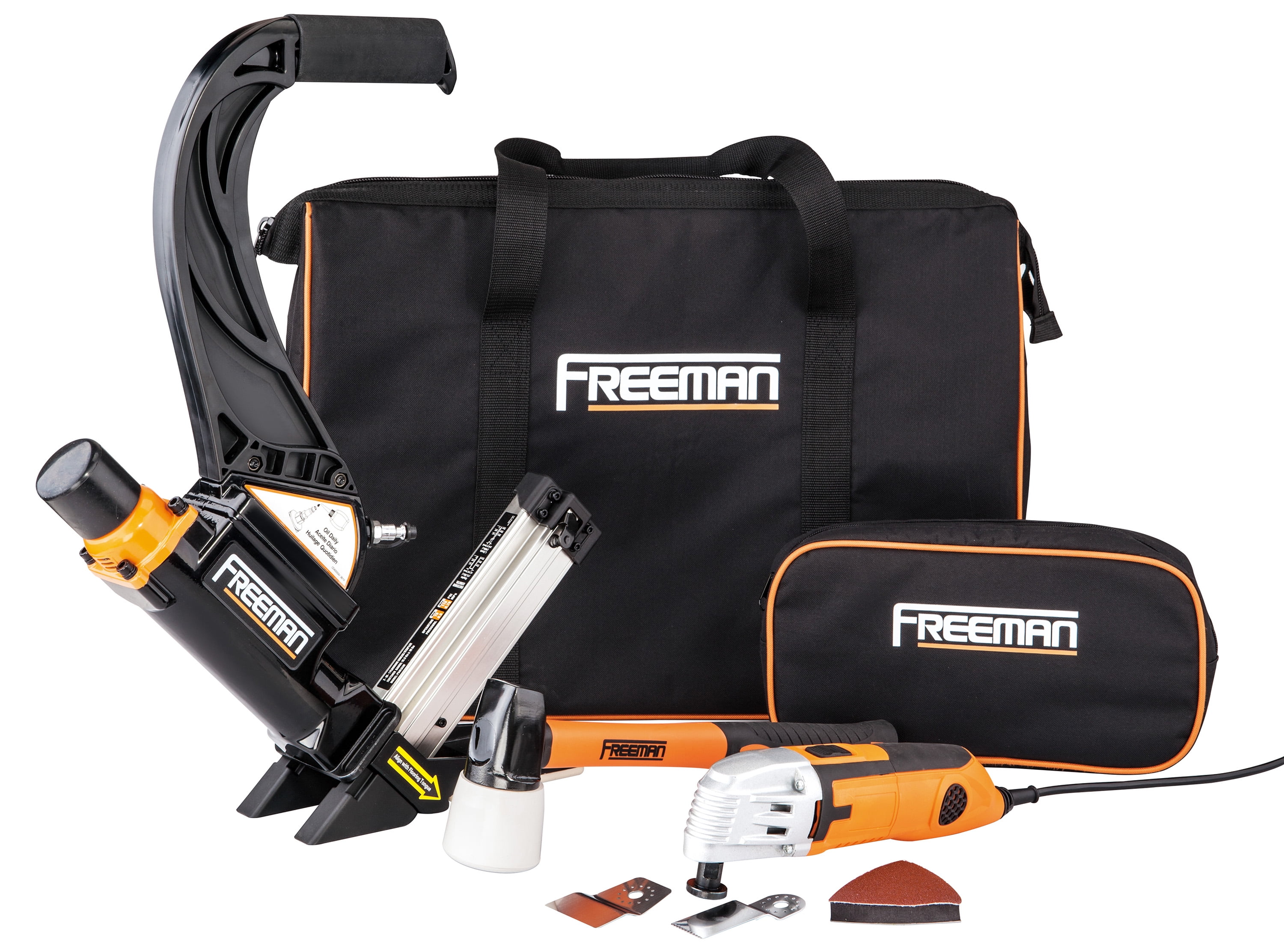 Freeman P50MTCK Pneumatic Hardwood Flooring Nailer and Multi-Function ...