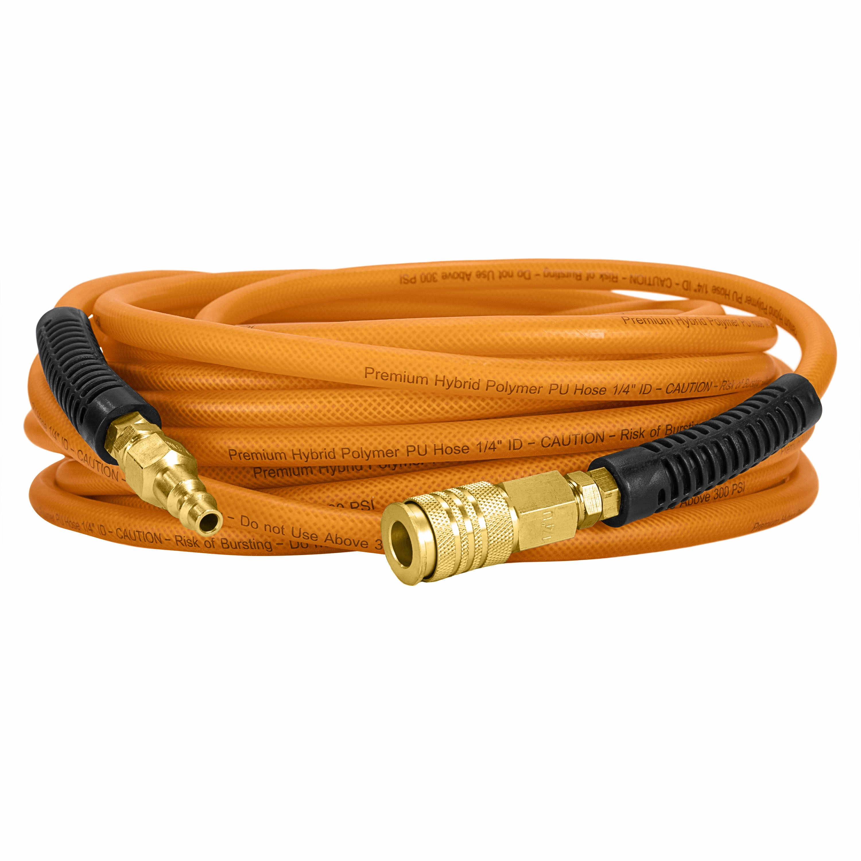 Freeman PPH50WF 1/4" x 50' PU Hybrid Air Hose with 1/4" NPT Fittings ...