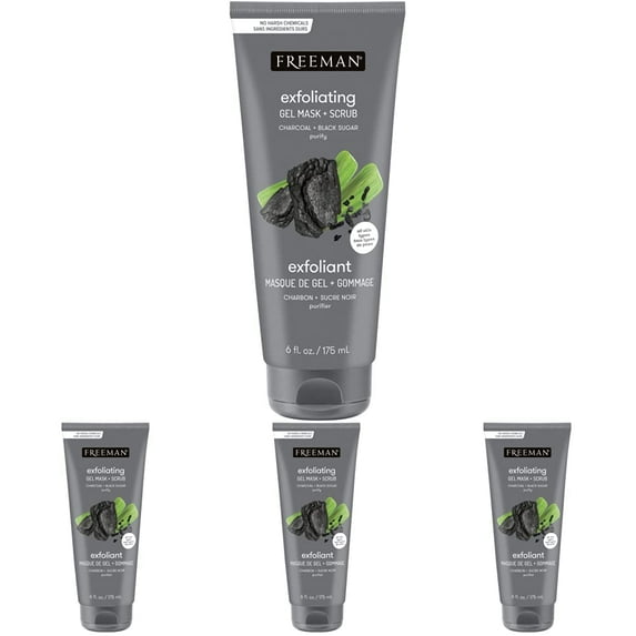 Freeman Polishing Charcoal Gel Facial Mask And Scrub, Oil Absorbing And ...