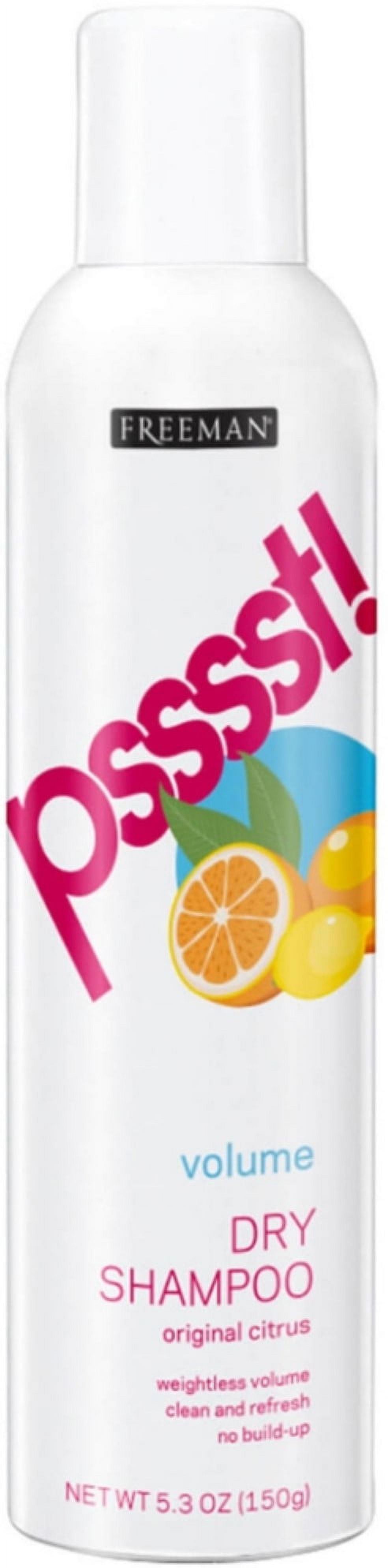 Freeman Psssst Original Citrus Volumizing Dry Shampoo 5.3 oz (Pack of 6 ...