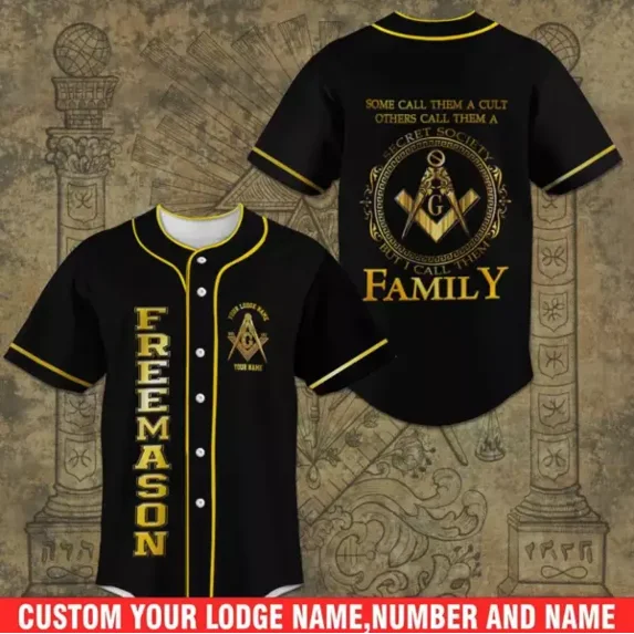 Freemason Custom Lodge Name And Number 3D Baseball Jersey Shirt - Hot ...