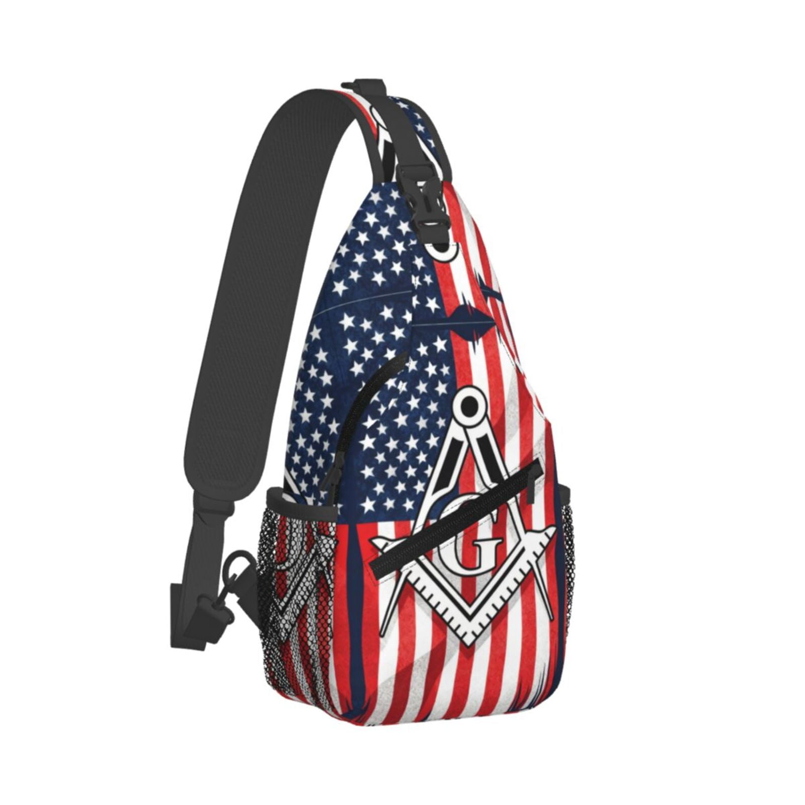 Freemason Masonic Flag Sling Crossbody Bag Cross Body Backpack Travel ...