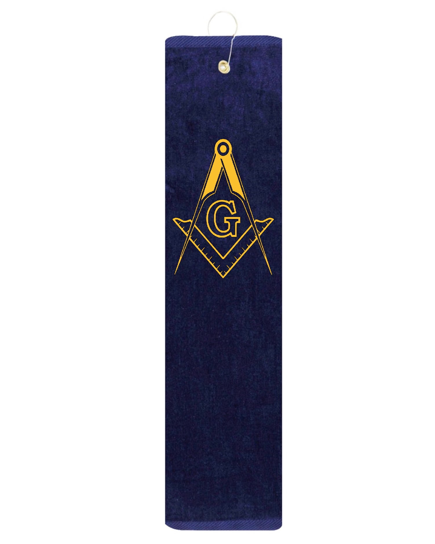 Freemason Masonic Square & Compass Tri-fold Golf Towel With Grommet ...