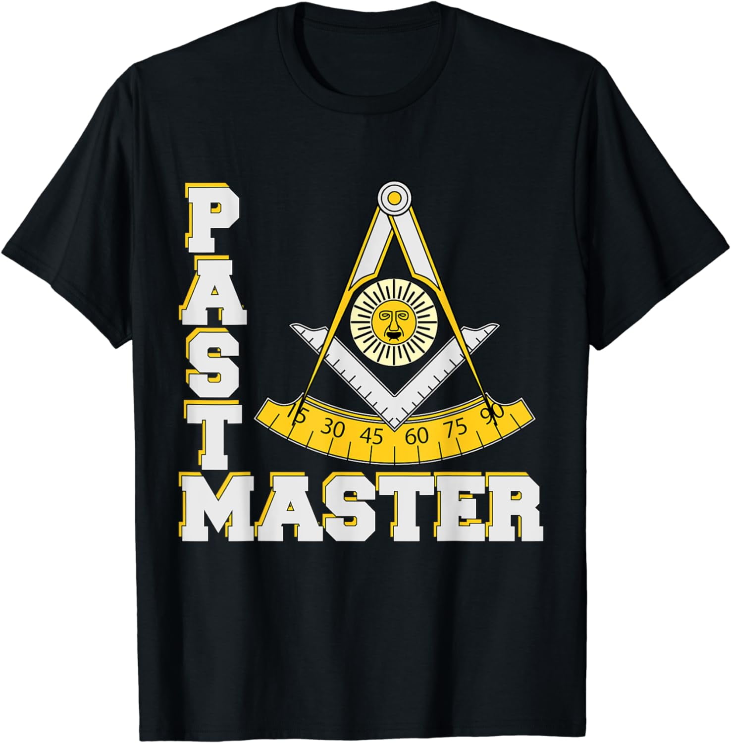 Freemason Past Master Symbol Square & Compasses Father's Day T-Shirt ...