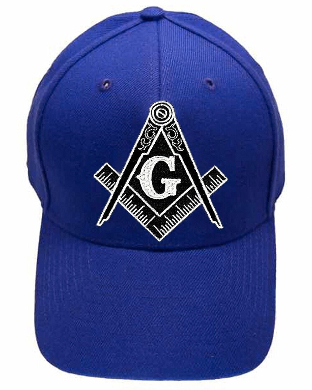 Freemason's Baseball Cap - Blue Hat with Black and White Standard ...