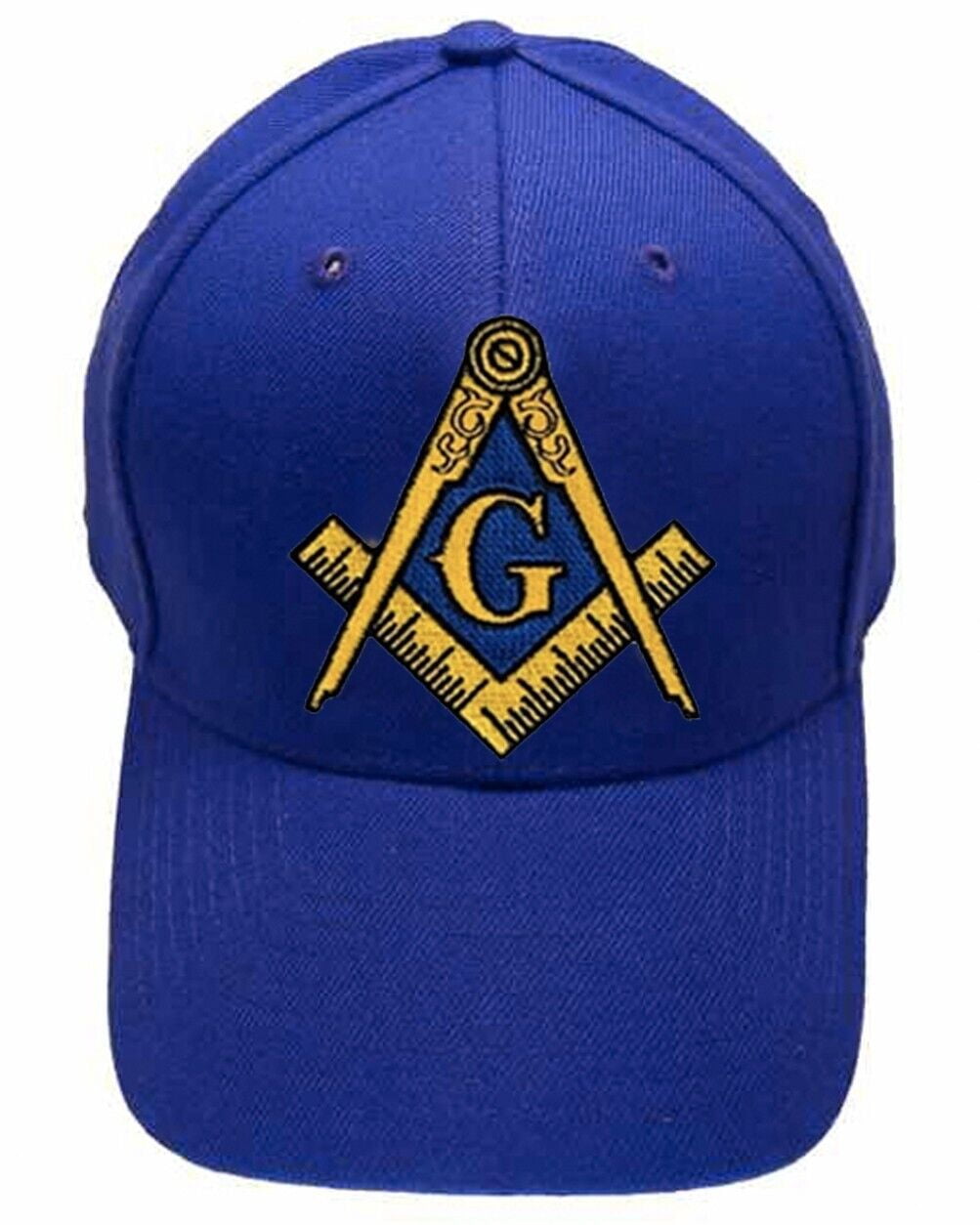Freemason's Baseball Cap - Blue Hat with Blue and Gold Standard Masonic ...