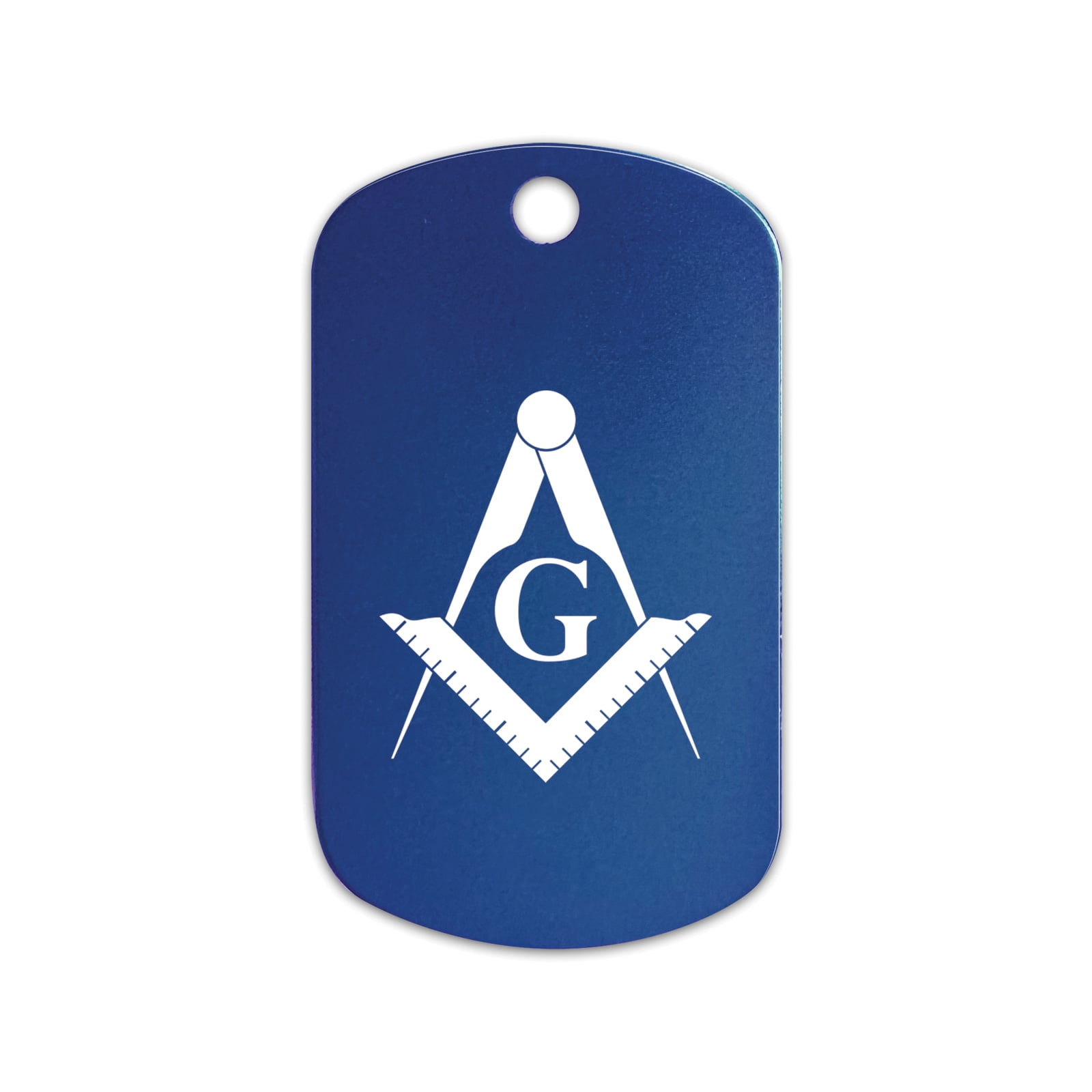 Freemasonry Emblem GI Dog Tag Aluminum Keychain freemason masonic ...