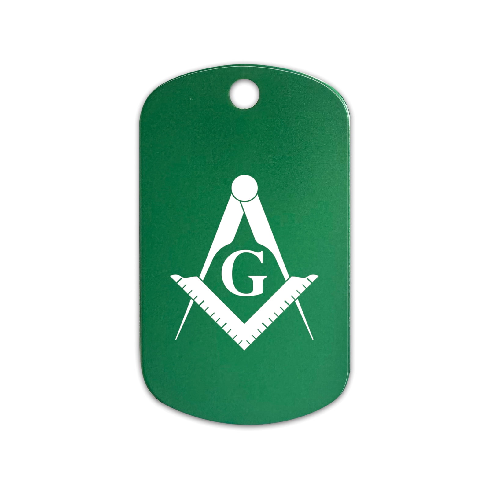 Freemasonry Emblem GI Dog Tag Aluminum Keychain freemason masonic ...