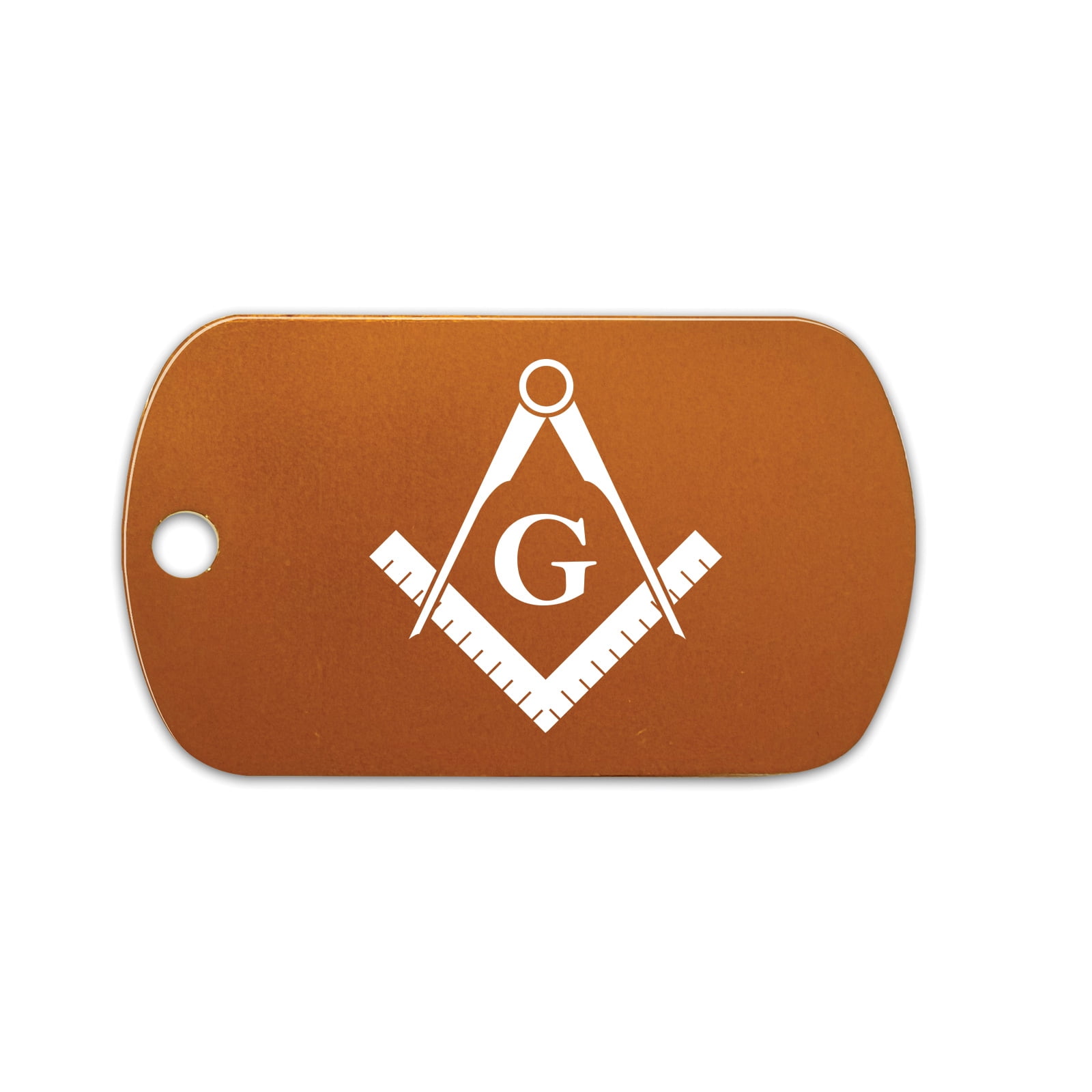 Freemasonry Emblem V2 GI Dog Tag Aluminum Keychain freemason masonic ...