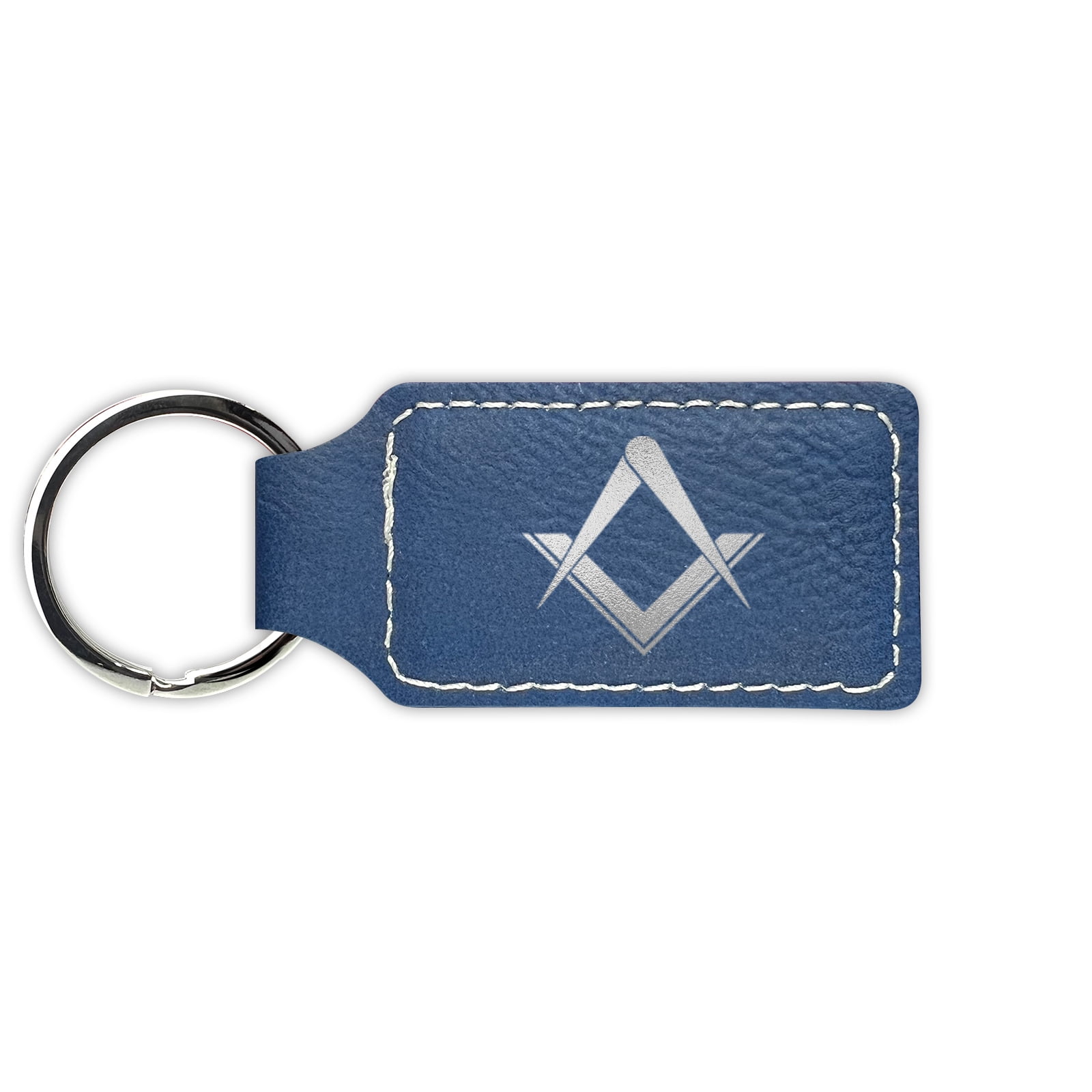 Freemasonry Keychain Leatherette Rectangle - Laser Engraved - Many ...