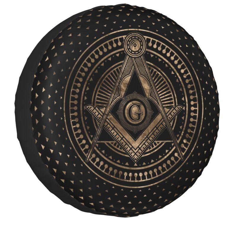 Freemasonry Symbol Spare Wheel Tire Cover for RAV4 Prado Freemason Ma ...