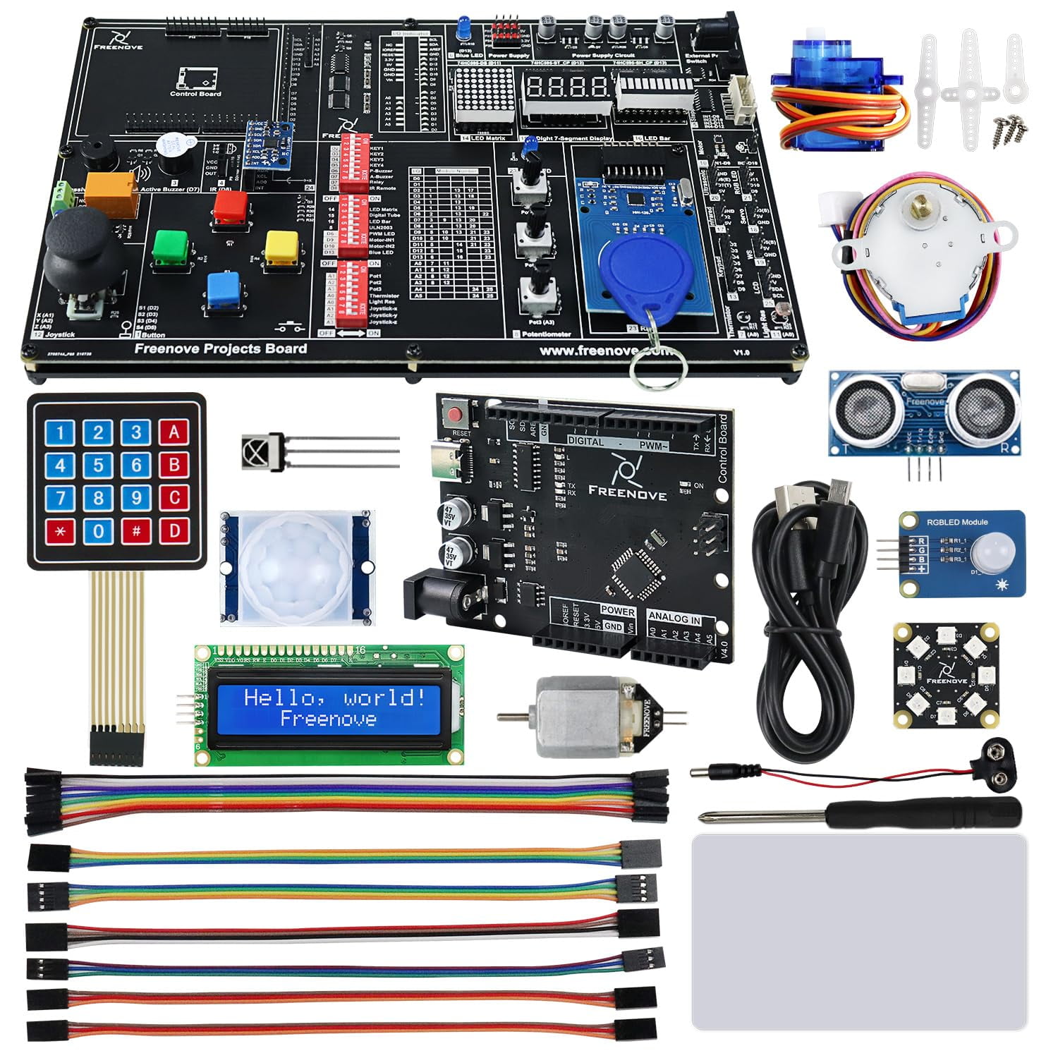 Freenove Projects Kit with KEF16 Control Board V4 (Compatible with ...