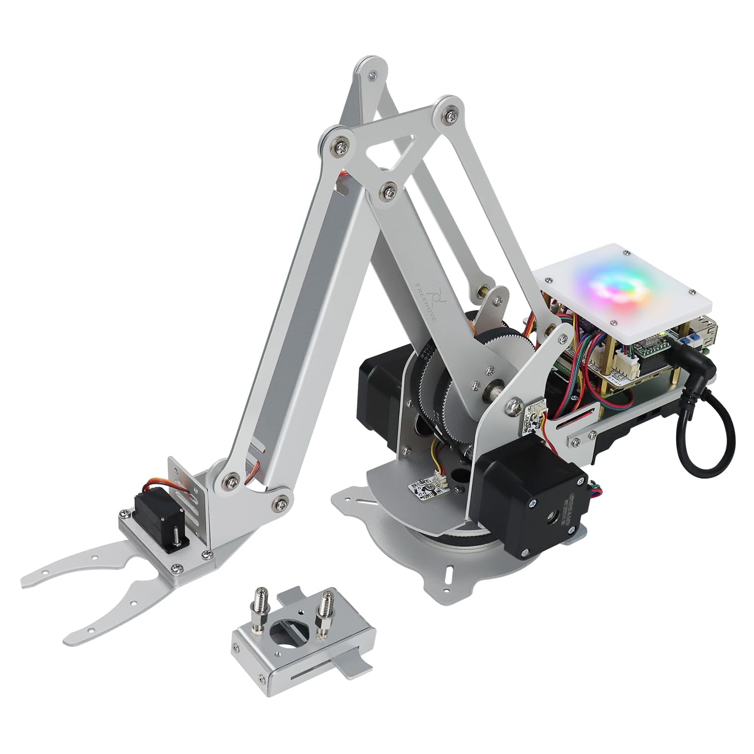 Freenove Robot Arm Kit SSF20 for Raspberry Pi 5 4 B 3 B+ B A+, Stepper ...