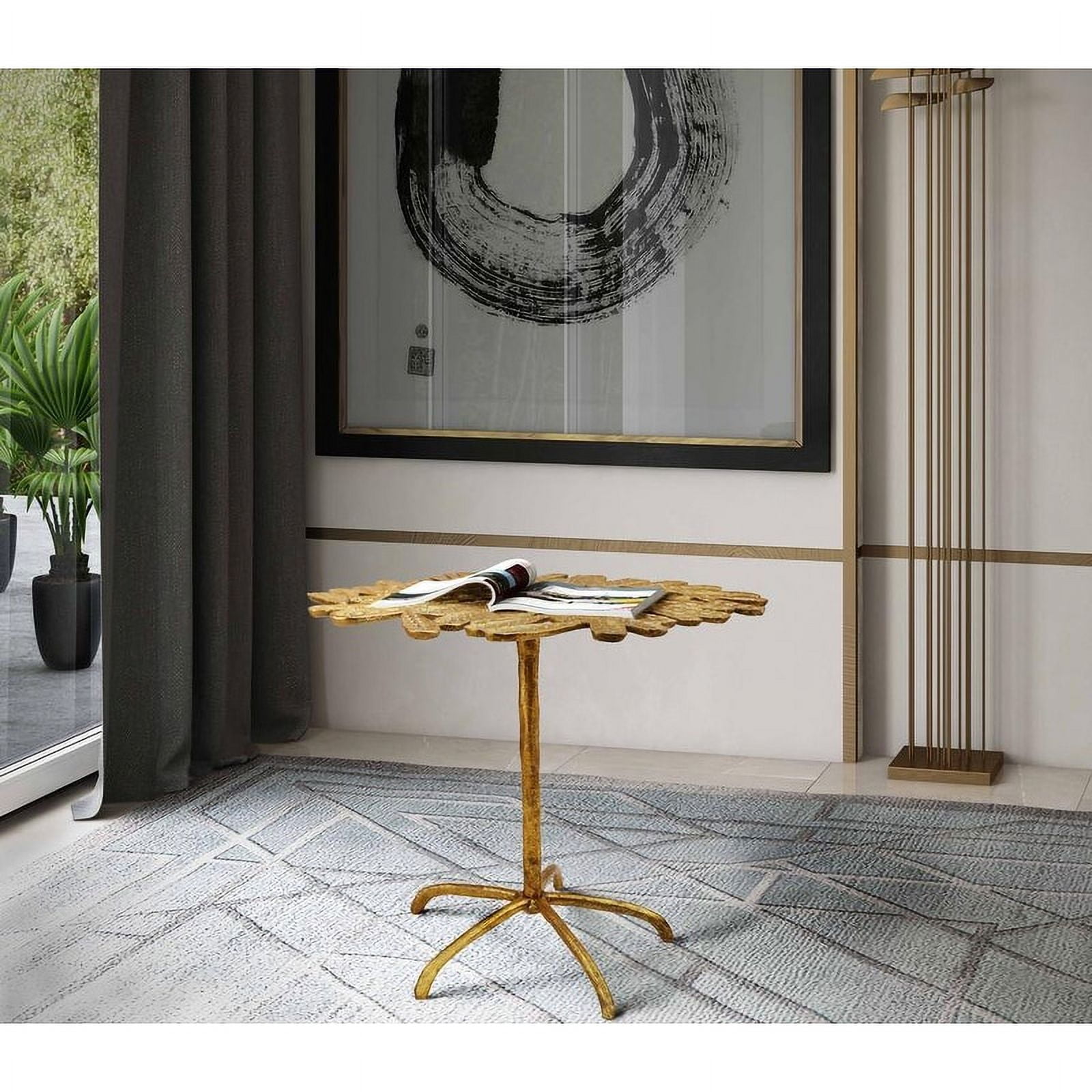 Freesia Gold Side Table - Walmart.com