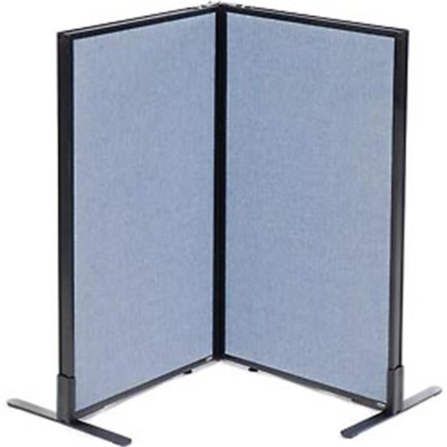 Freestanding 2-Panel Corner Room Divider - Blue - 24.25 x 42 in ...