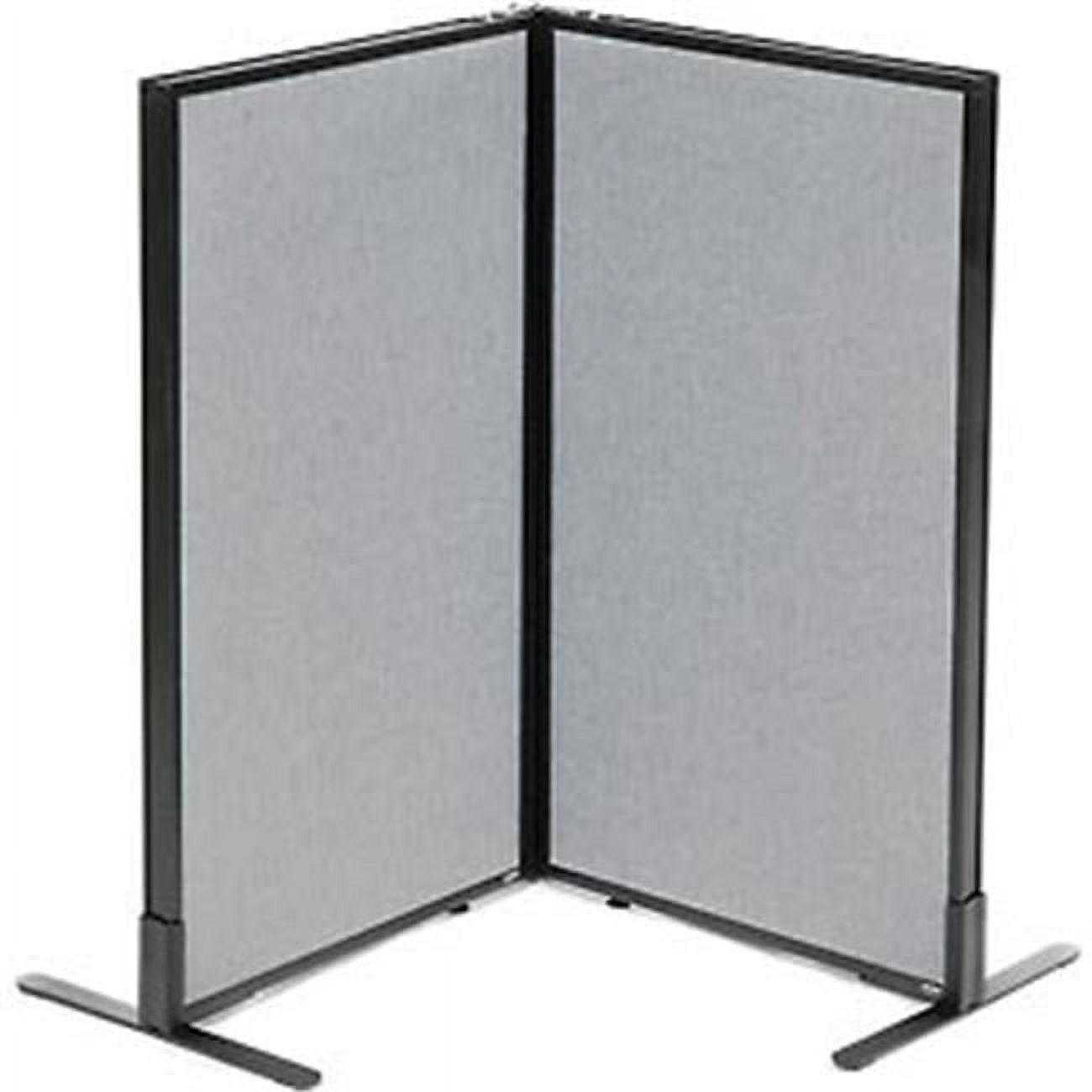 Freestanding 2-Panel Corner Room Divider - Gray - 24.25 x 42 in ...