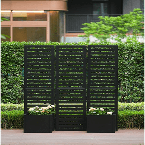 Outdoor Garden Dividers and Planter Boxes for Patio and Garden