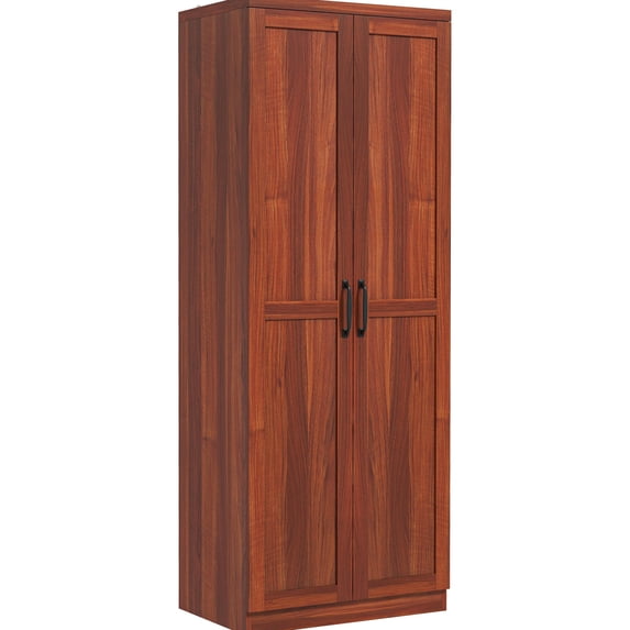 Freestanding 63" 2-Door Kitchen Pantry with Adjustable Shelves for ...