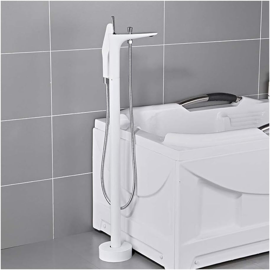Freestanding Bath Filler Mixer Tap with ABS Hand Held Shower Head Set ...