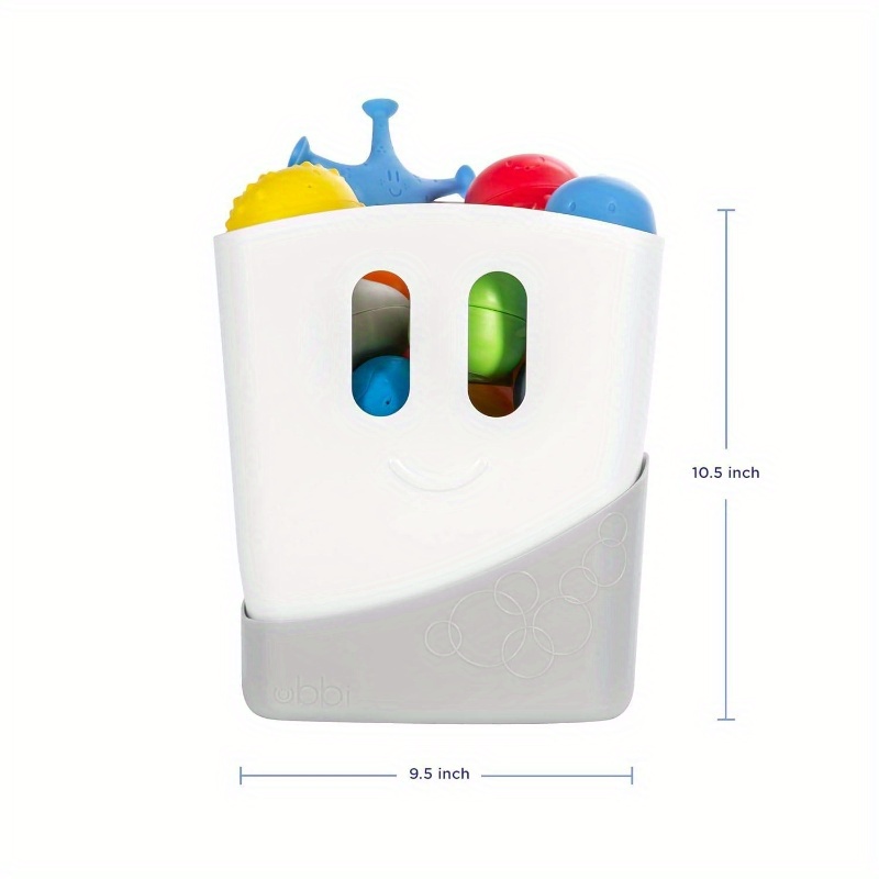 Freestanding Bath Toy Organizer with Removable Drying Rack Bin, Scoop ...