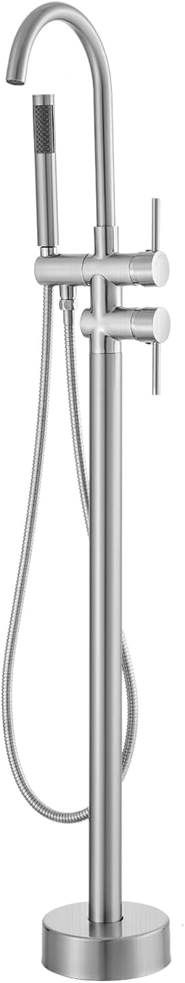 Freestanding Bathtub Faucet, Floor Mount, Freestanding Tub Filler ...