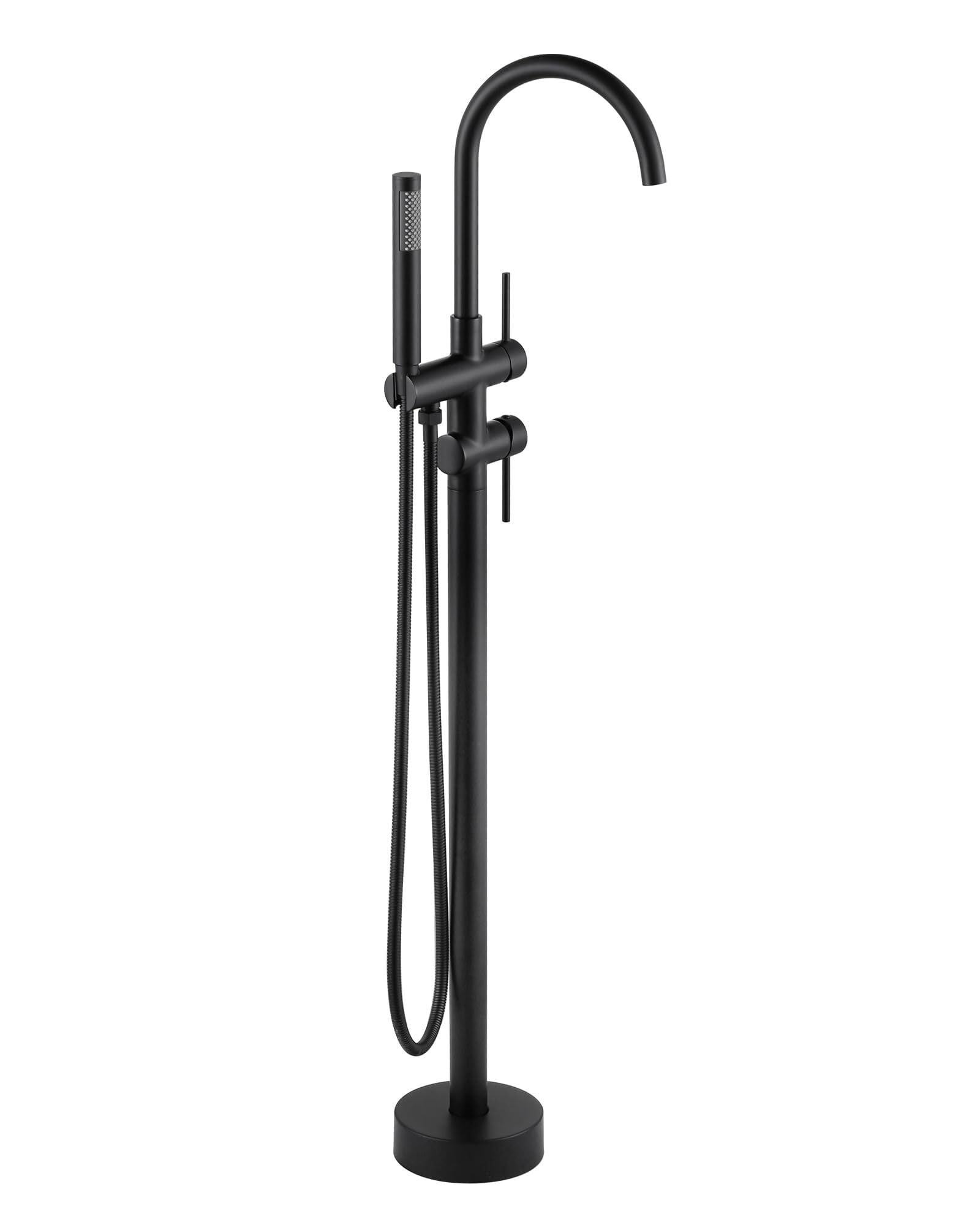 Freestanding Bathtub Faucet, Floor Mount Tub Filler, High Flow Brass ...