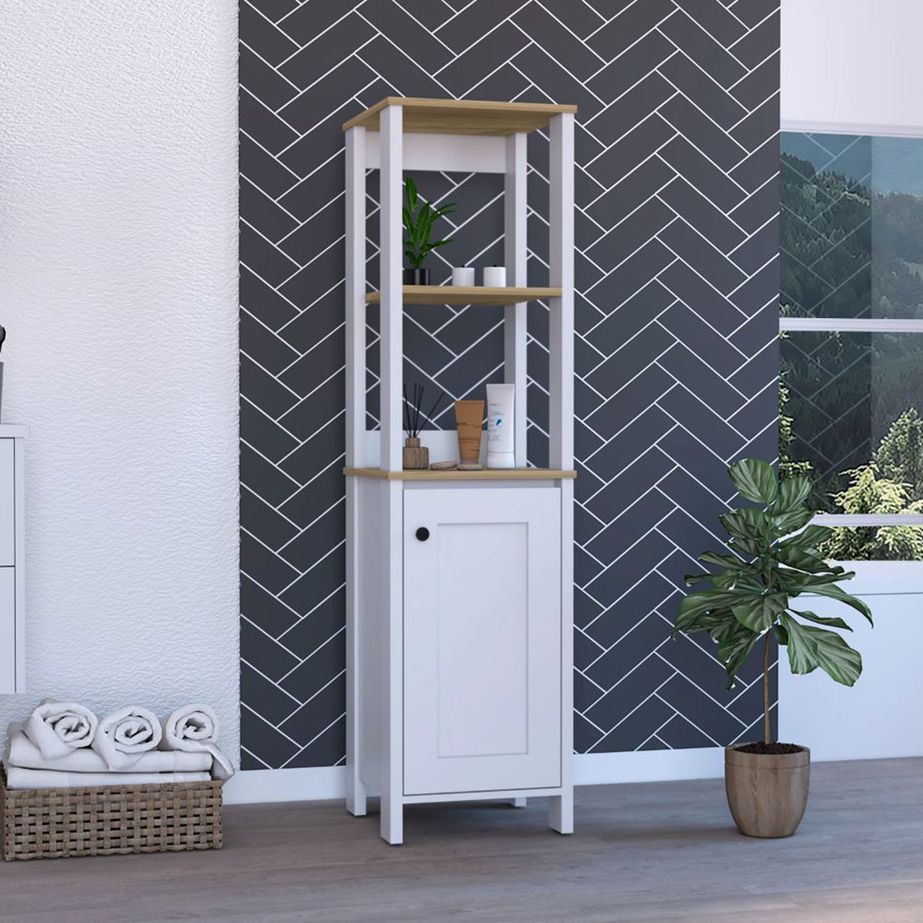 Freestanding Cabinet for Bathroom Storage | Hold Towels and Other Stuff ...