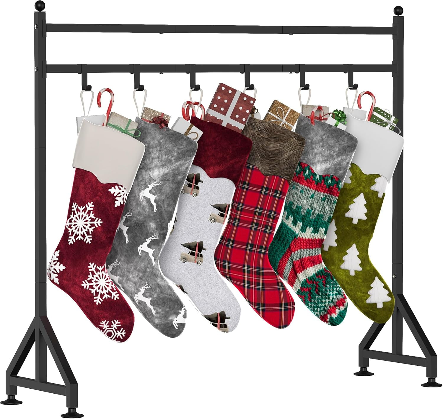 Freestanding Christmas Stocking Holder Stand for Floor, Heavy Duty ...