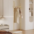Freestanding Clothing Rack, Heavy Duty Metal Coat Rack Stand with Faux ...