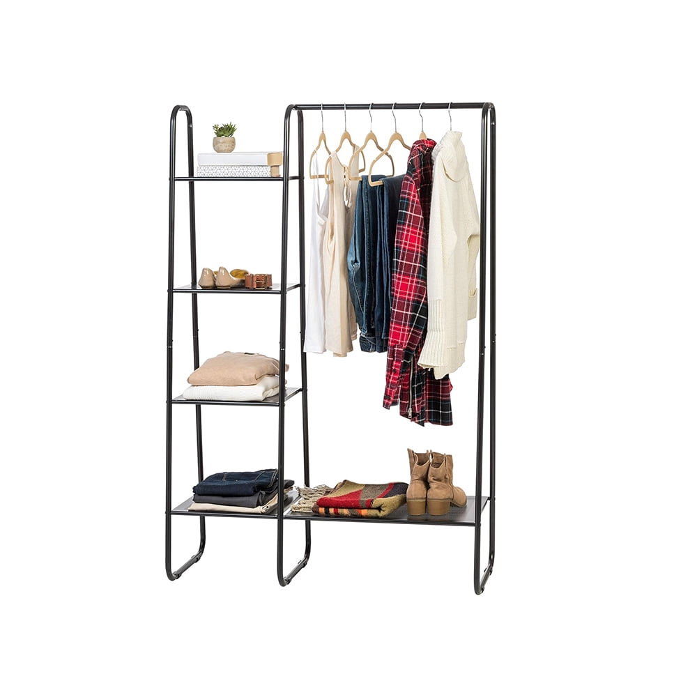 Freestanding Clothing Racks, Standing Metal Sturdy Garment and ...