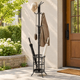 Freestanding Coat Rack Stand with Umbrella Holder and Hat Hanger ...
