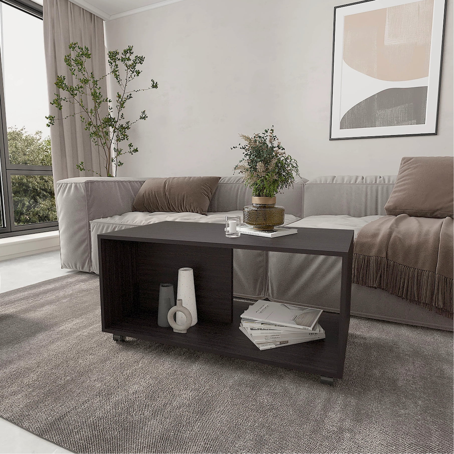Freestanding Coffee Table | Open Storage for Convenient Use | Wengue ...