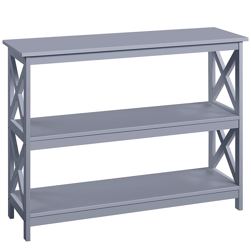 Freestanding Console Sofa Table, X Design Narrow Entryway Hallway Table ...