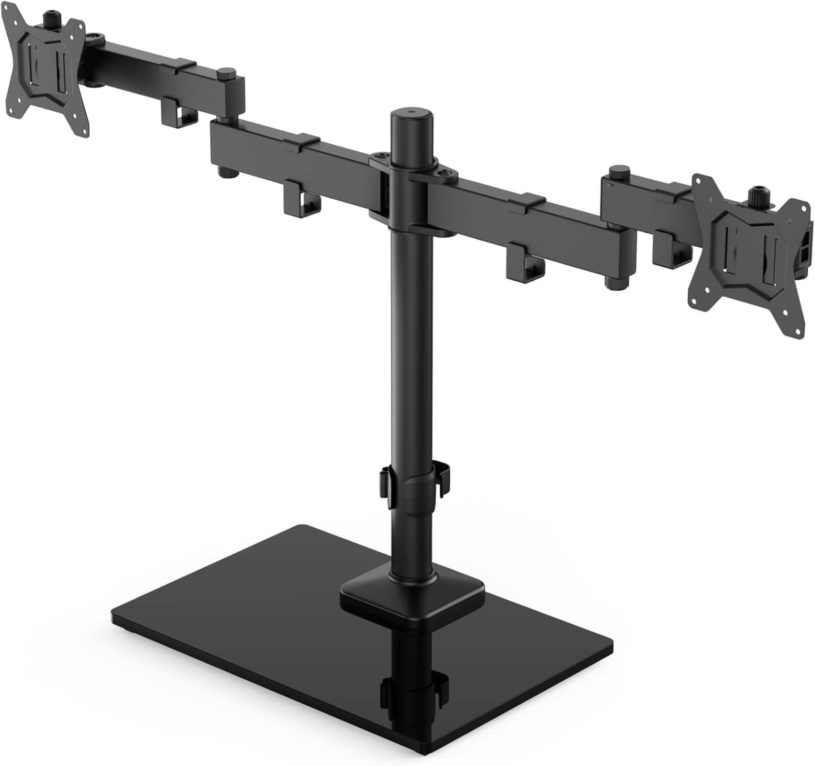 Freestanding Dual Monitor Stand, 32 Inch Dual Monitor Mount for 2 ...