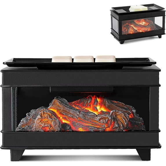 Freestanding Fireplace Wax Warmer,Wax Warmer for Scented Wax,Electric ...