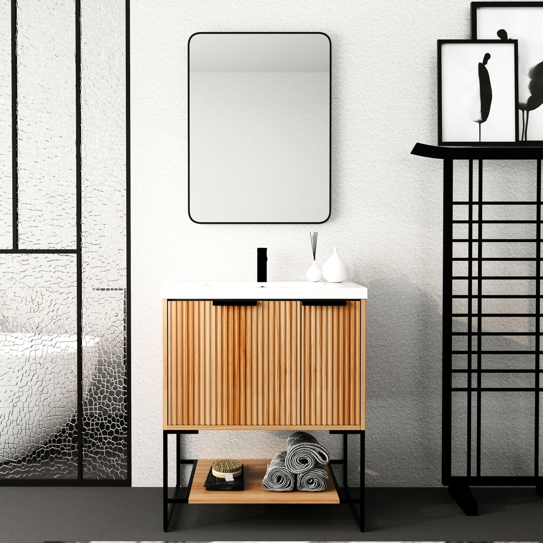 Freestanding - Four Legs for Support - Bathroom Vanity - Uneven Surface ...