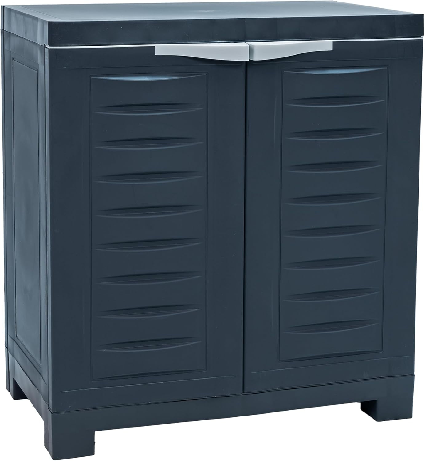Freestanding Garage Storage Cabinet with Doors - Indoor Utility Storage ...