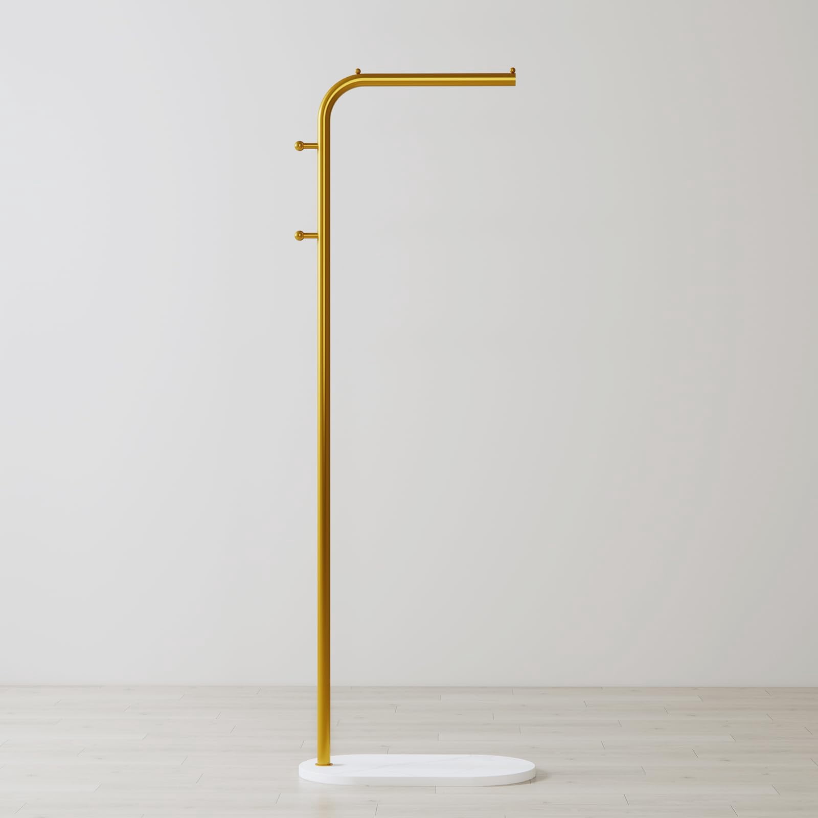 Freestanding Garment Rack Gold Marble Base For Small Spaces - Walmart.com