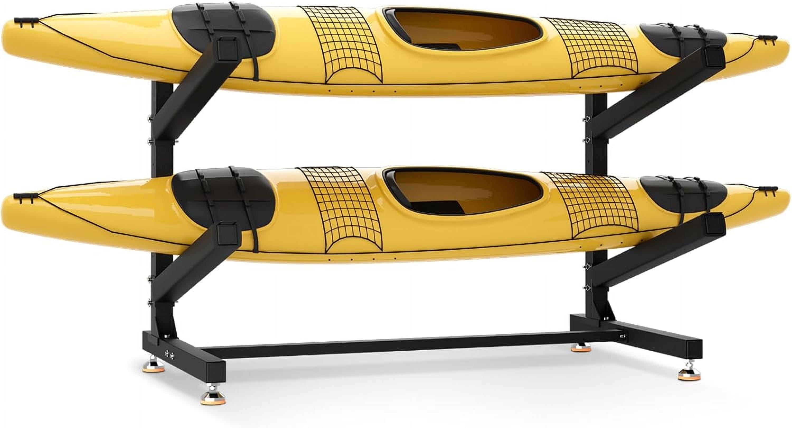 Freestanding Kayak Storage Rack, Indoor/Outdoor Heavy Duty Kayak Rack ...