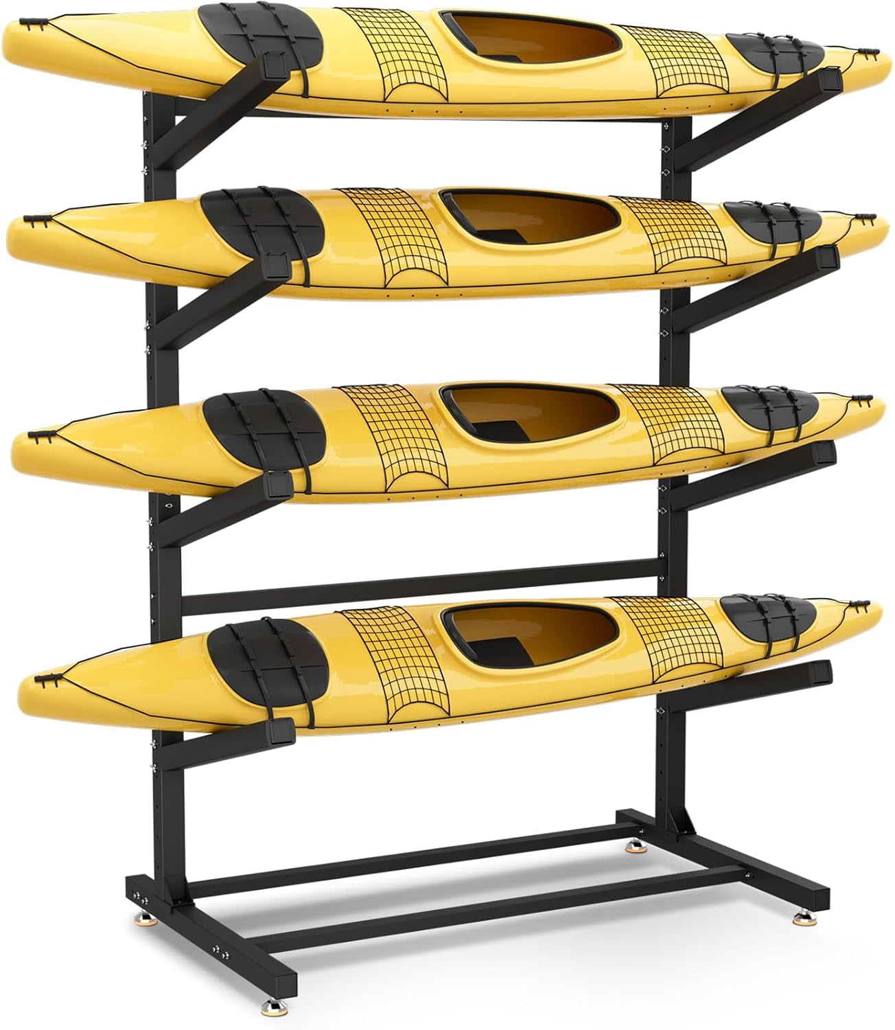 Freestanding Kayak Storage Rack, Indoor/Outdoor Heavy Duty Kayak Rack ...