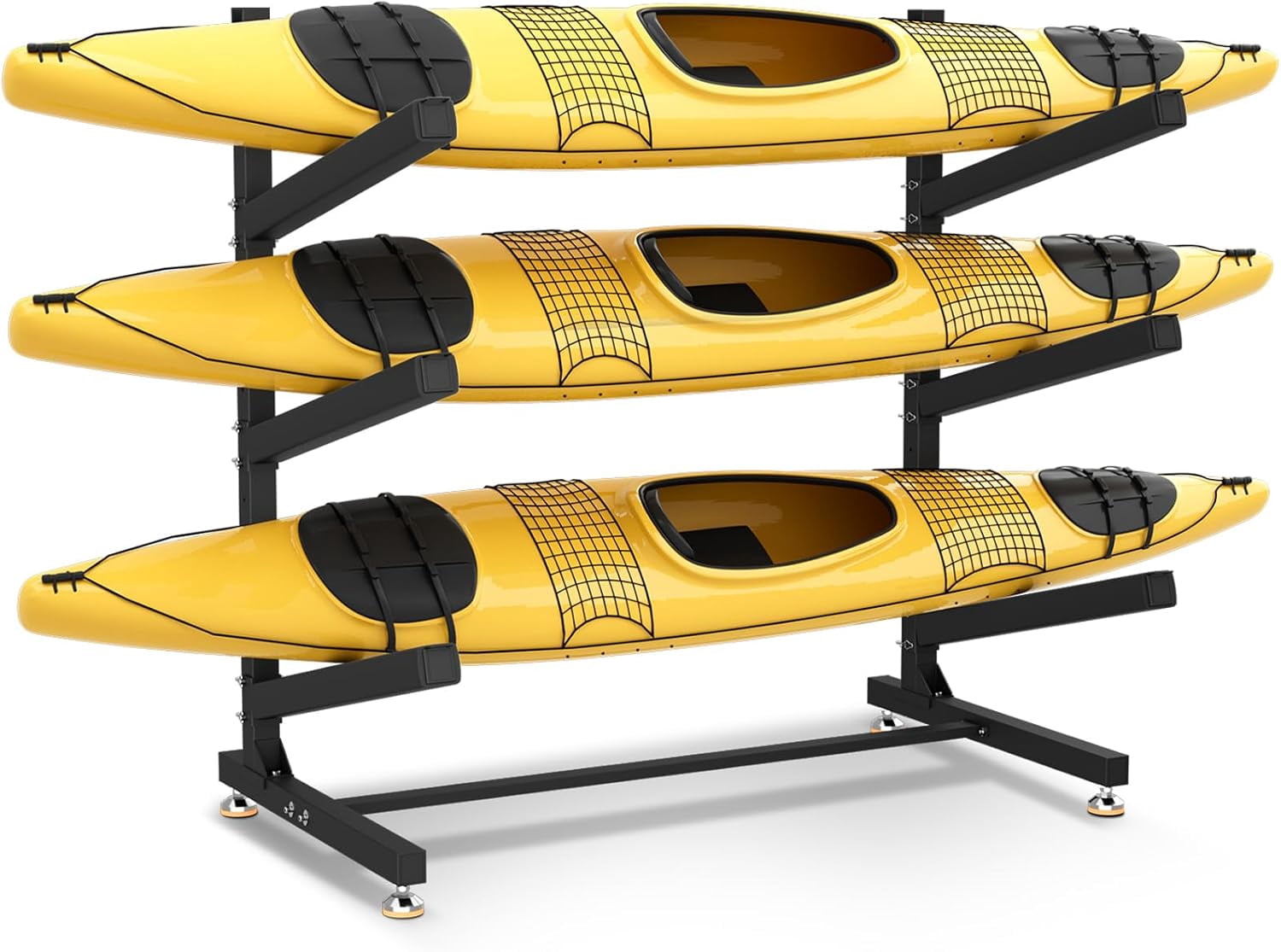 Freestanding Kayak Storage Rack, Indoor/Outdoor Heavy Duty Kayak Rack ...