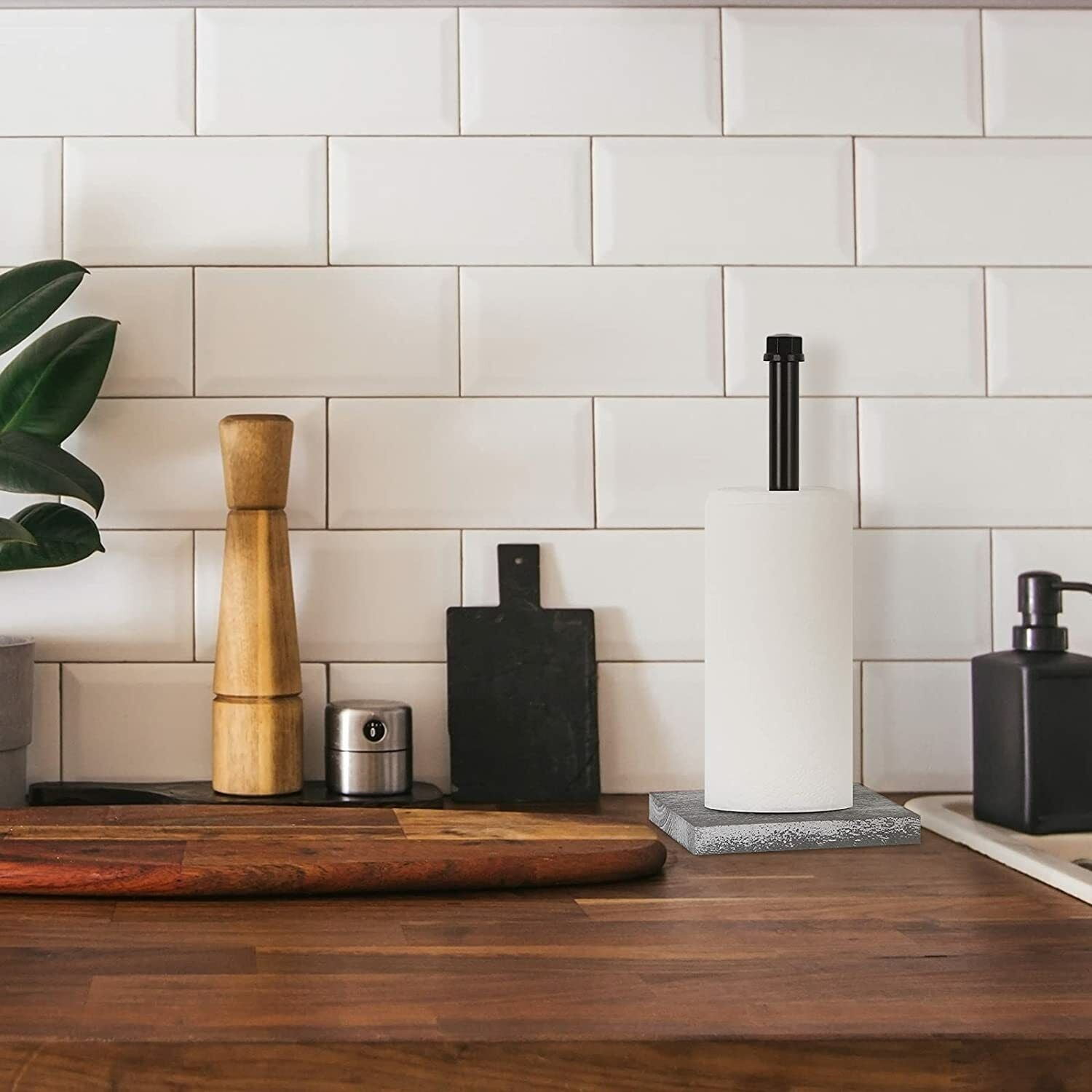 Freestanding Kitchen Countertop Paper Dispenser Roll Tissue Holder ...