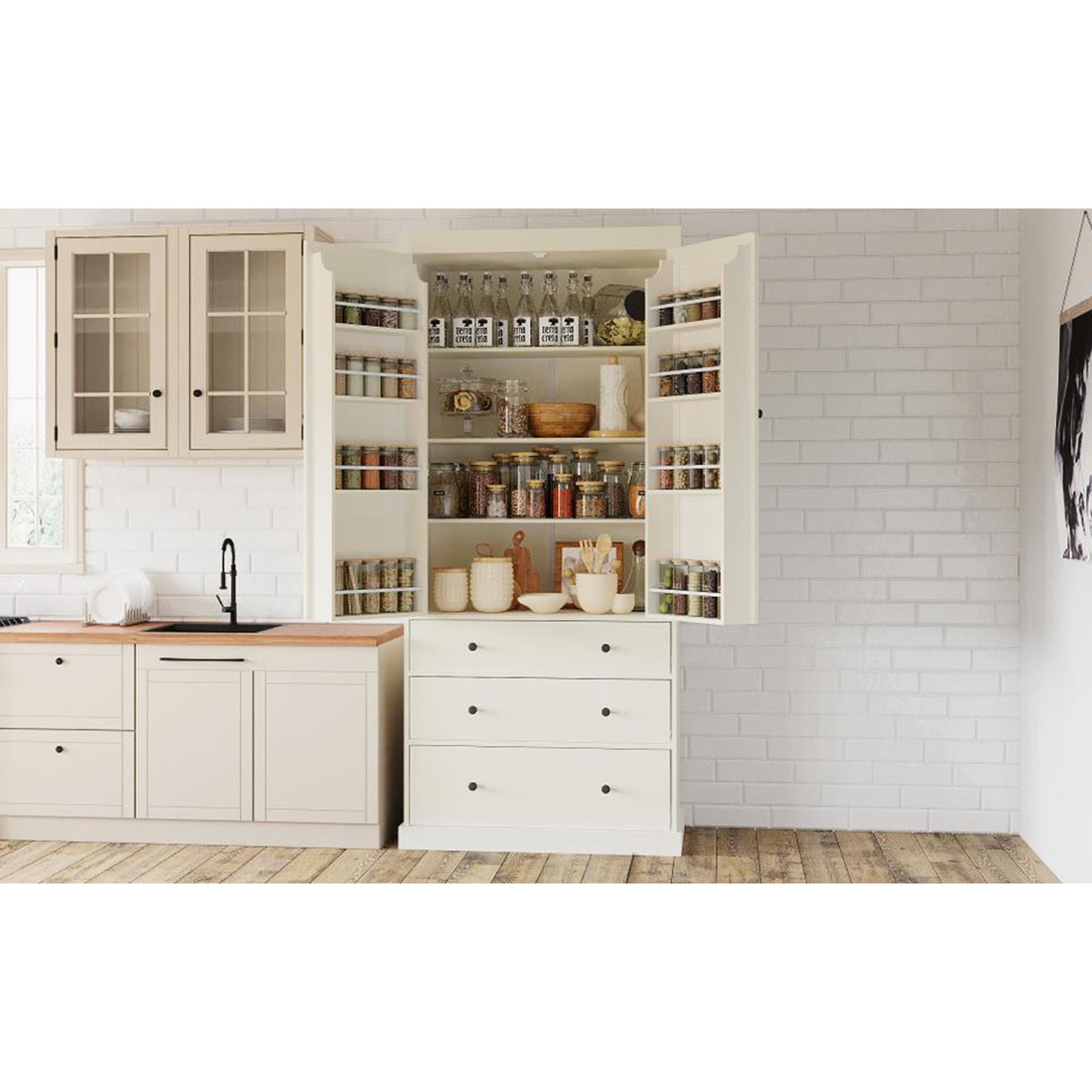 Freestanding Kitchen Pantry | Ample Storage for Kitchen & Dining Room ...