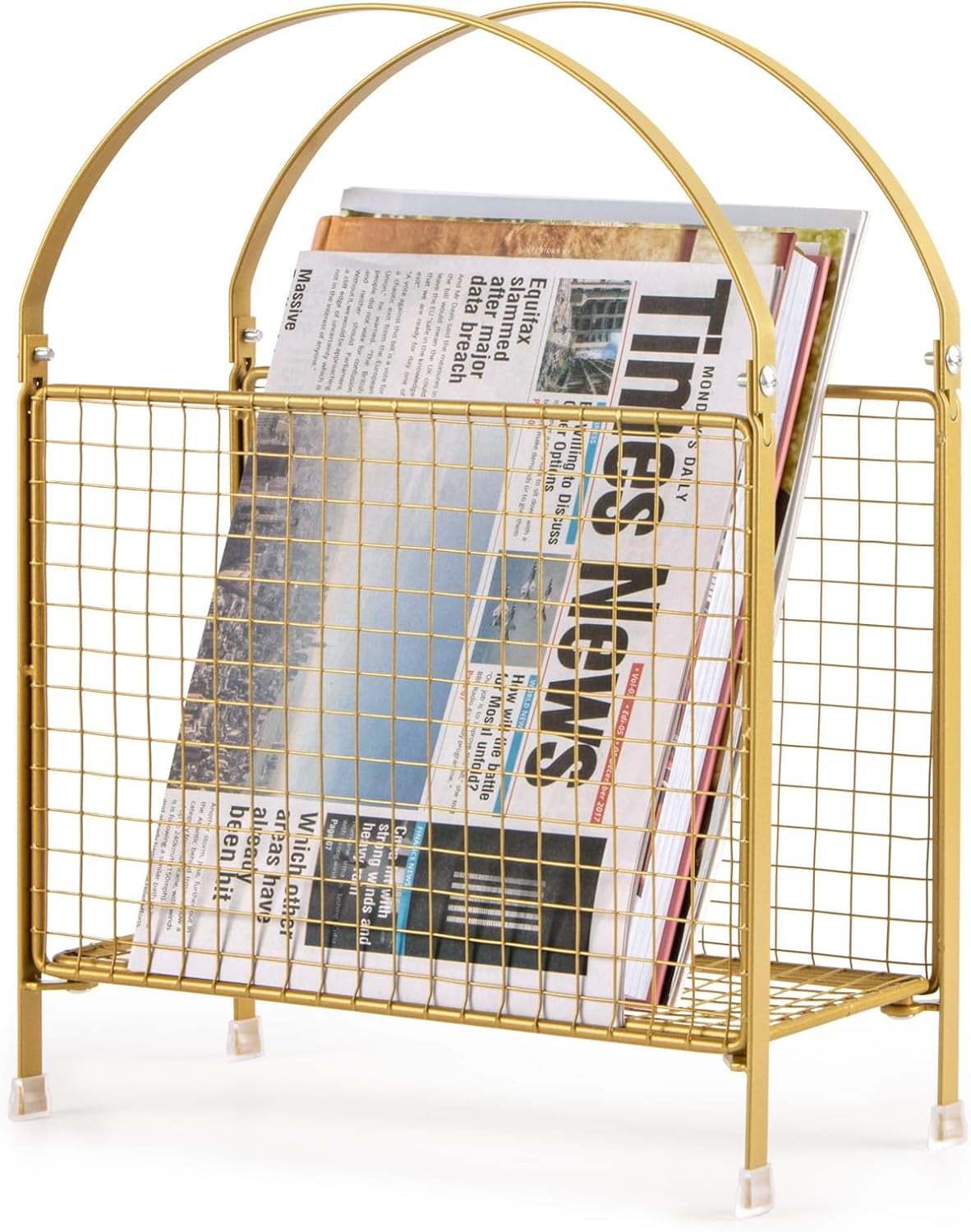 Freestanding Magazine Holder – Modern Touch Handbag Design, Metal Rack ...