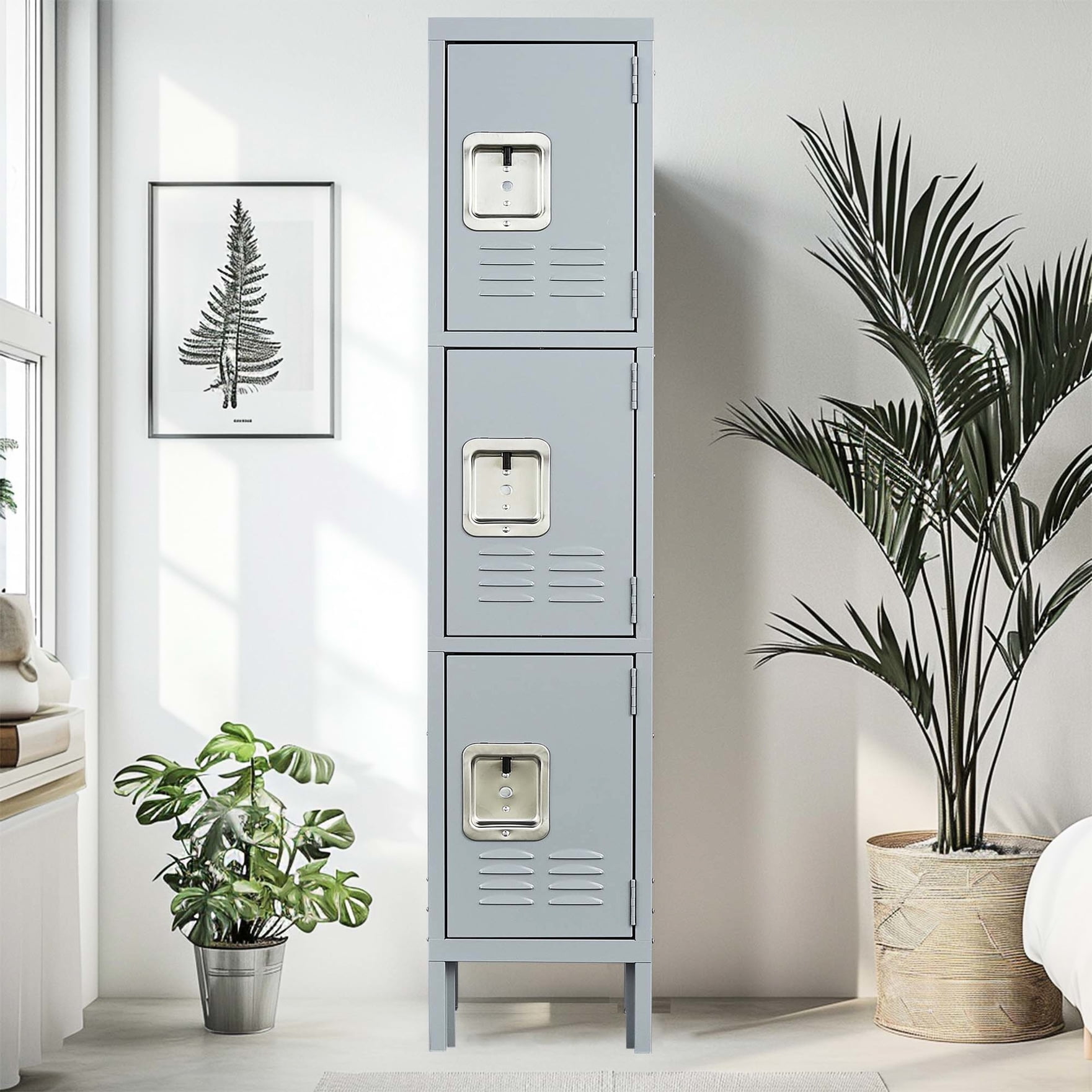 Freestanding Metal Lockers+Comprehensive Instructions"-"Home Setup ...