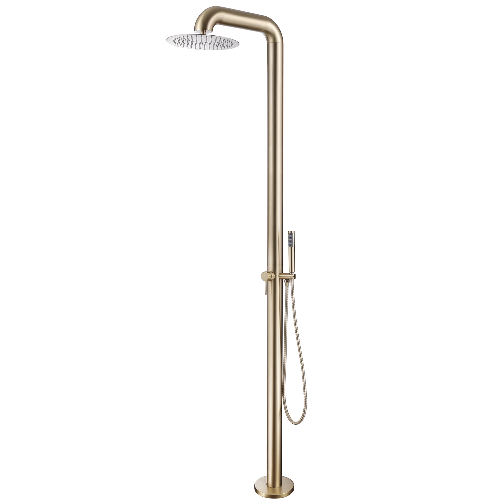 Freestanding Outdoor Shower with Detachable Shower Head, Deck Mounted ...