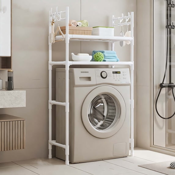 Freestanding Over the Washer and Dryer Storage Shelf, 2/3-Tier Laundry ...