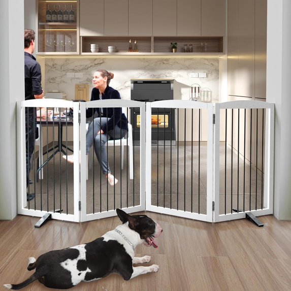 Freestanding Panel Gate for Indoor Doorways, Stairs, or Hallways ...