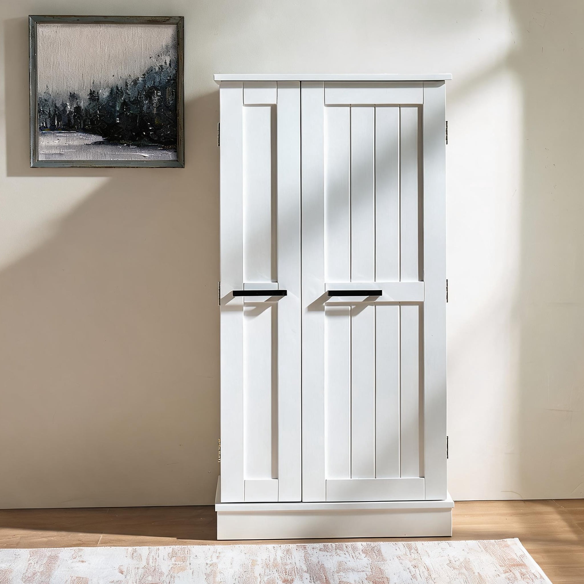 Freestanding Pantry Cabinet, Space-Saving Storage with Adjustable ...