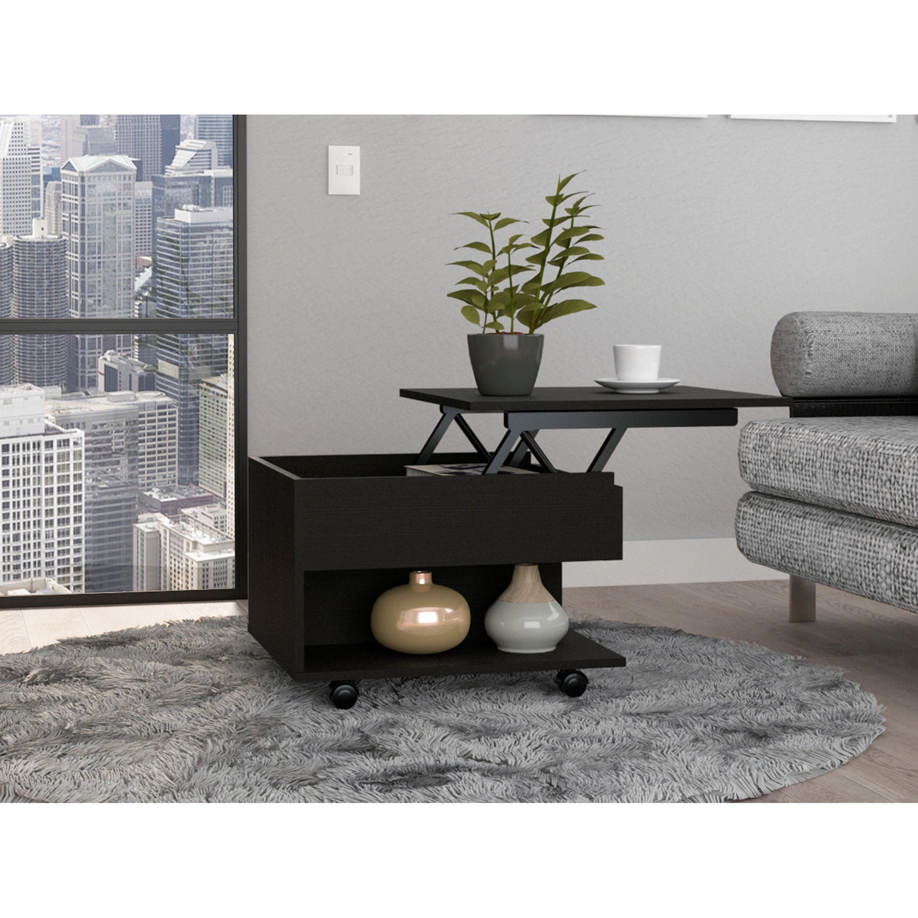 Freestanding Pine Table+Lift Top Design"-"Working from Living Room ...